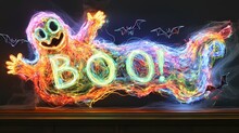 Halloween Ghost BOO Word Art Free Stock Photo - Public Domain Pictures