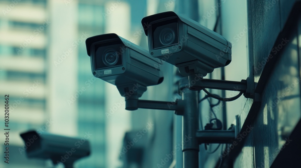 Foto de Stock CCTV video recording and monitoring system for real-time ...