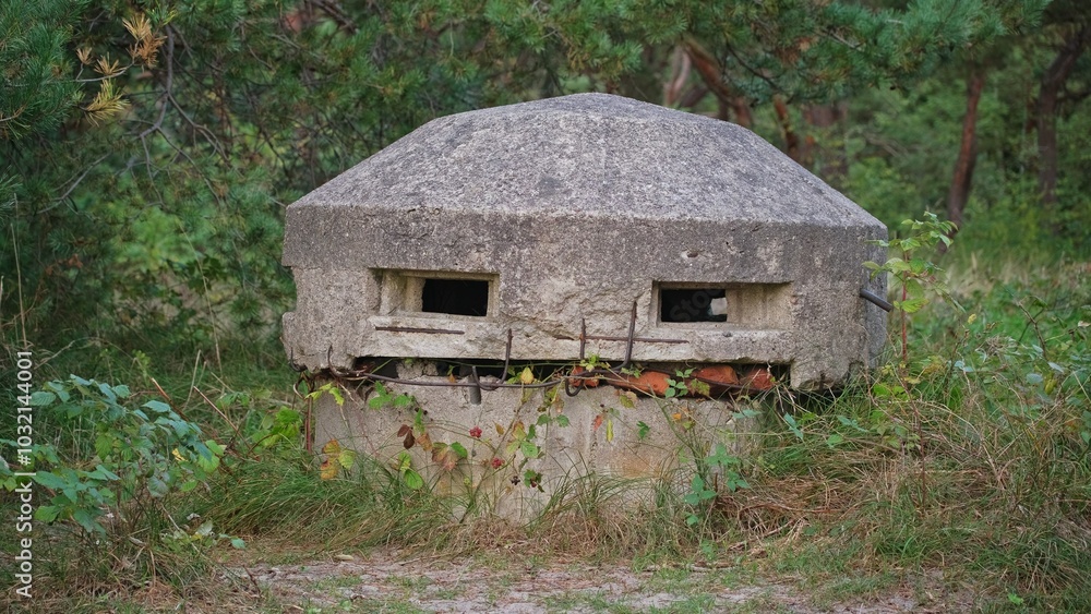 Concrete Bunker Dome for Single Marksman Infantry Soldier at Located at ...