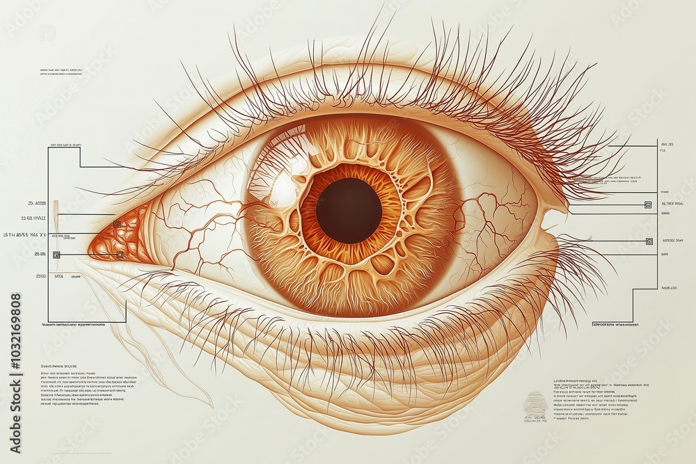 Detailed medical illustration showcasing the progression and anatomy of ...