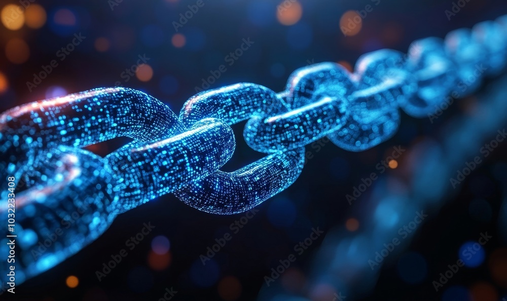 Security chain Network Illustration showing a secure network connection ...