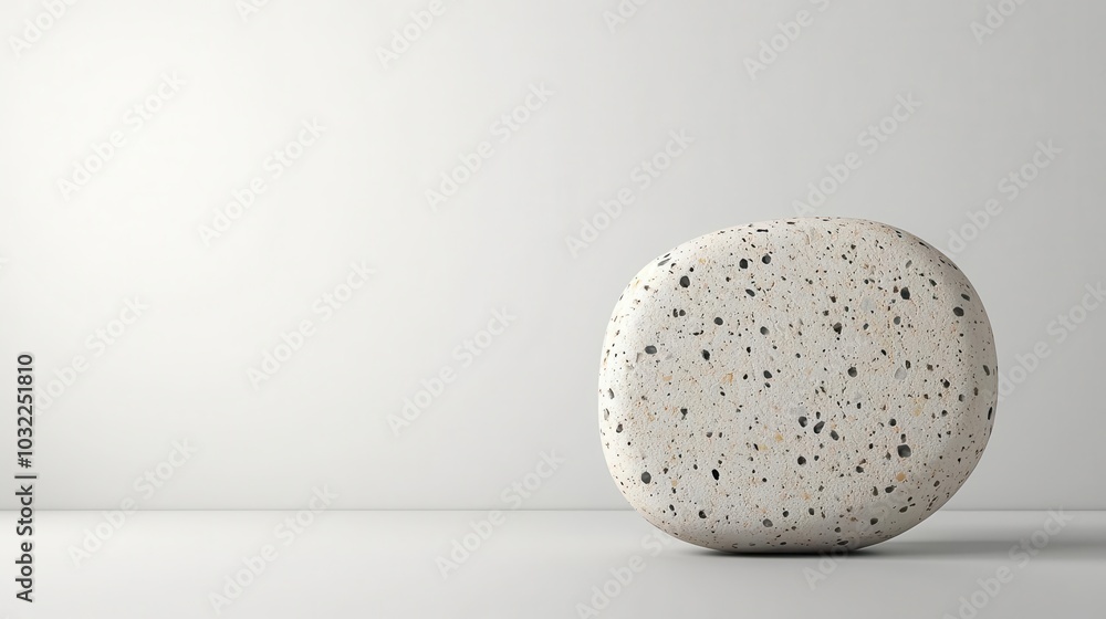 A pumice stone illustration, foot care item, realistic 3D render ...