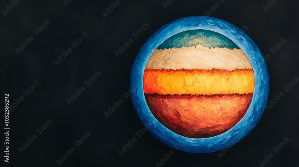 Detailed Cross Section Showing the Unique Layers and Structure of the ...