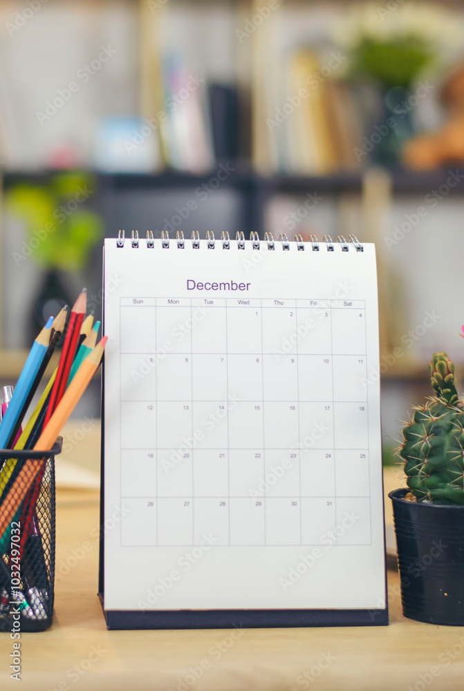 2025 Calendar desk place on business table. Desktop Calender for ...