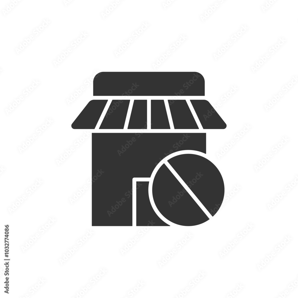 Store icon. Shop symbol modern, simple, vector, icon for website design ...