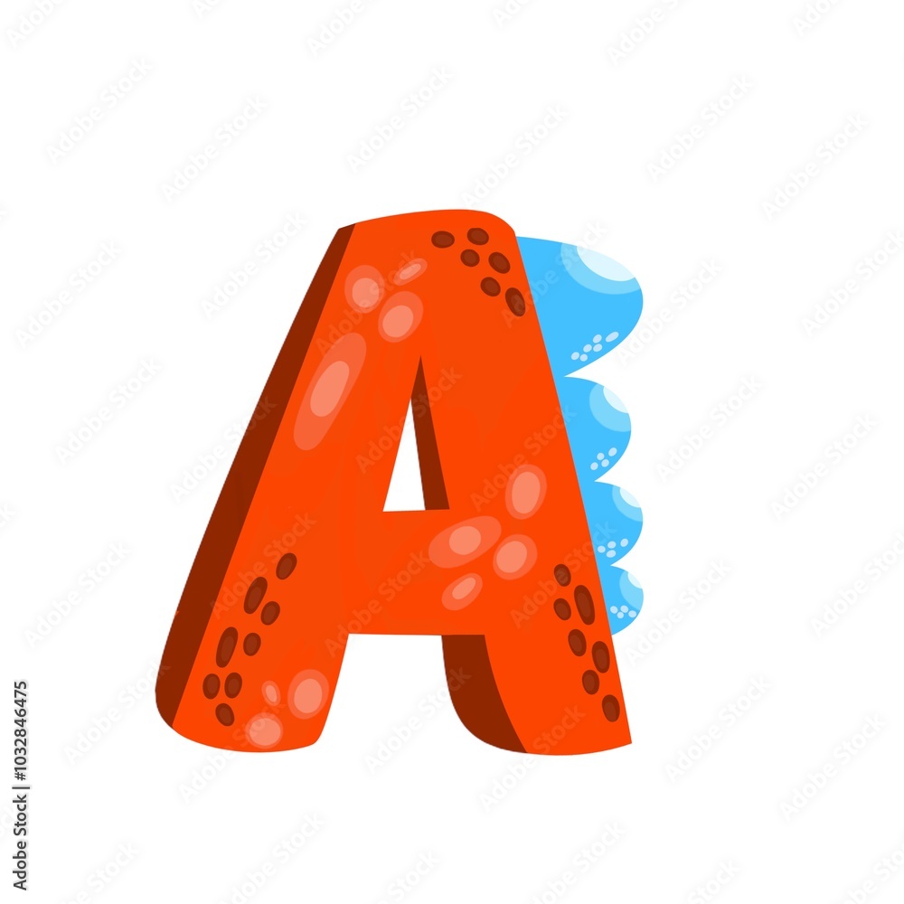 Dino Alphabet letter A , Dino letters a to z vactor image. Stock ...