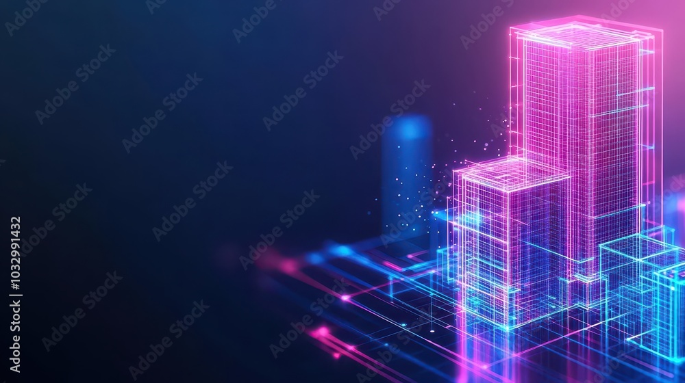 A holographic interface showing a skyscraper s structural integrity ...