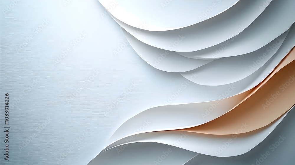 Striking abstract paper cut lines with irregular angles and curves ...