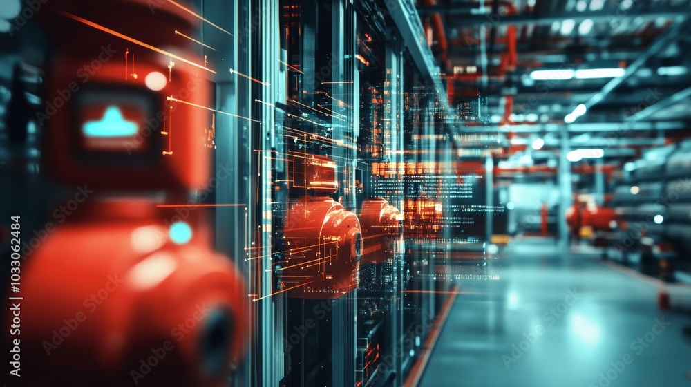 A modern fire protection system for industrial environments, with AI ...