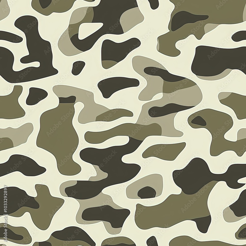 Retro Old School Duck Hunting Camouflage, Seamless Camo Pattern Texture ...