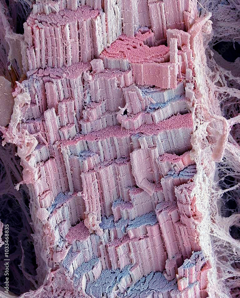 Skeletal muscle fibre, SEM Stock Photo | Adobe Stock
