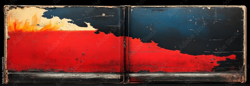 Overlay of realistic distressed edge paper texture for album cover art ...