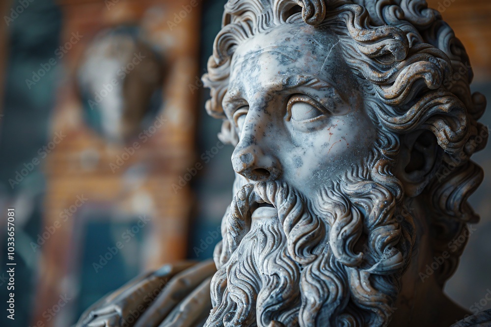 The Statue of Zeus at Olympia, one of the Seven Wonders of the Ancient ...