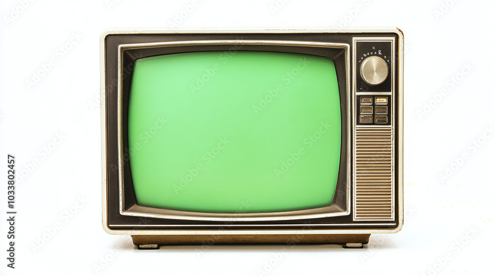 old classical tv aged cube television vintage classic equipment with ...