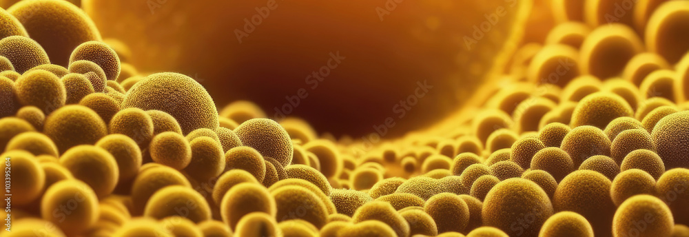 Staphylococcus bacteria, gram-positive cocci cells, grape-like clusters ...