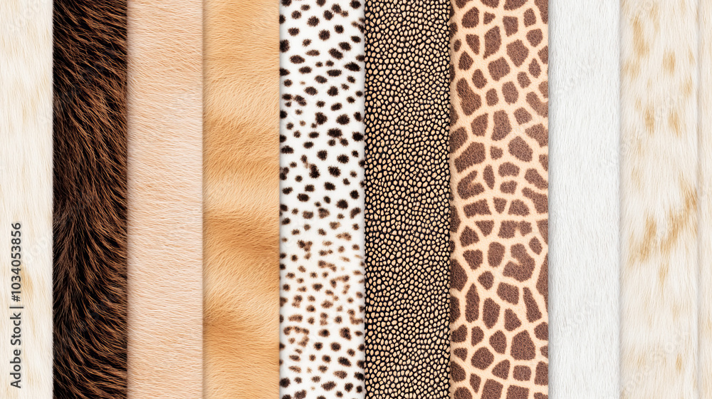 Seamless animal skin patterns with realistic textures for versatile ...