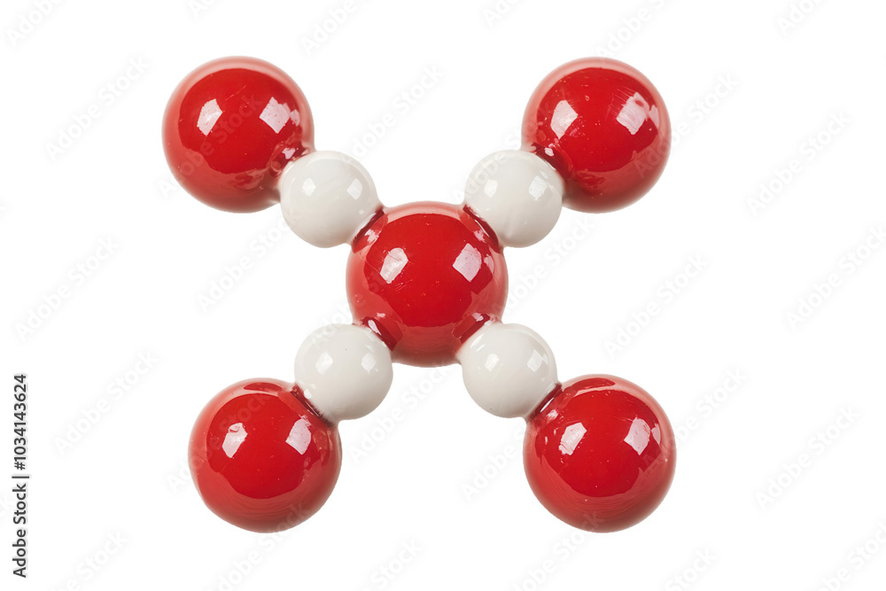 Glucose molecule with molecular structure detail, scientific and modern ...