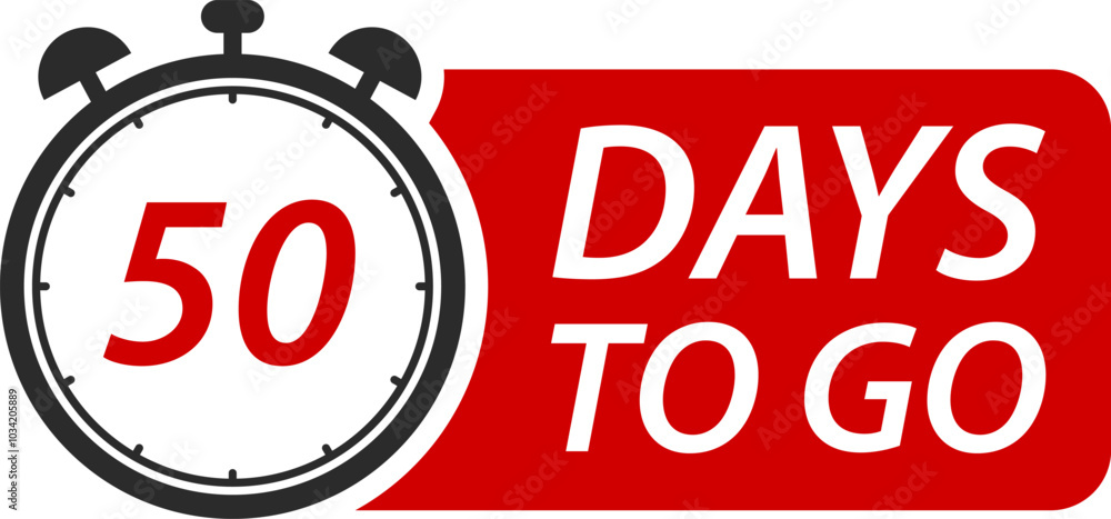 Countdown days left banner. Count time sale. Days to go. Vector ...