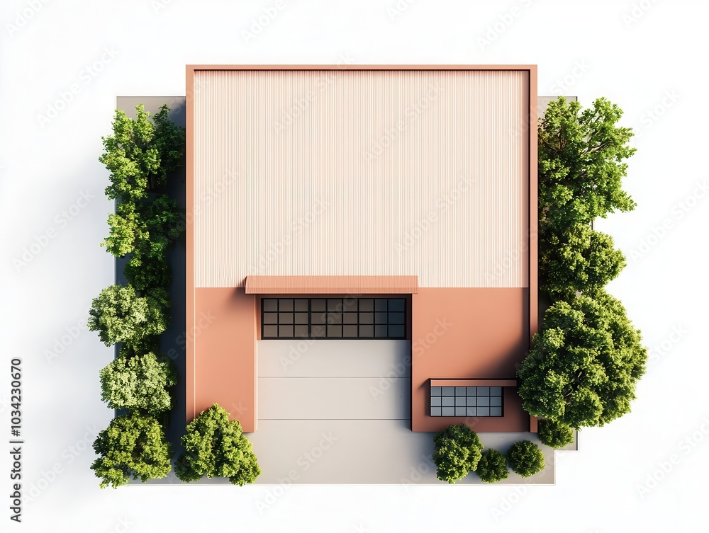 Warehouse zoning plan with loading dock areas and inboundoutbound flow ...