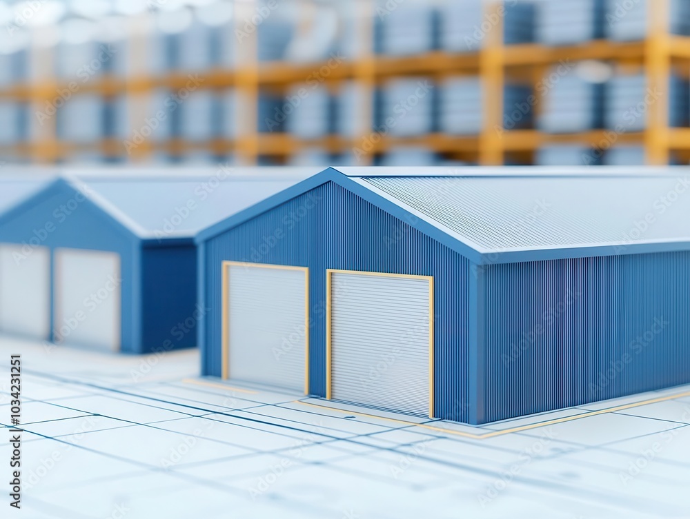 Warehouse security and surveillance zones blueprint, integrated safety ...