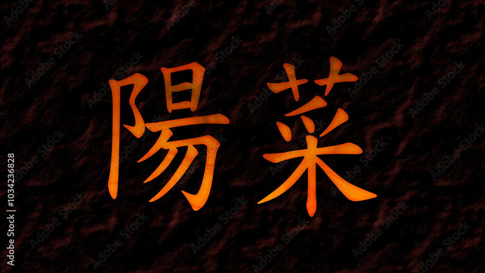 3D fire text effect of Japanese name Hina on dark background in ...