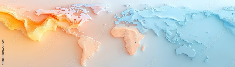 Visualizing global connections a stylized representation of world ...