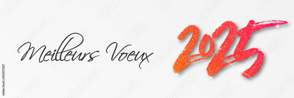 Image vectorielle Stock Bonne année - meilleurs vœux 2025 - vecteur ... Image vectorielle Stock Bonne année - meilleurs vœux 2025 - vecteur ...