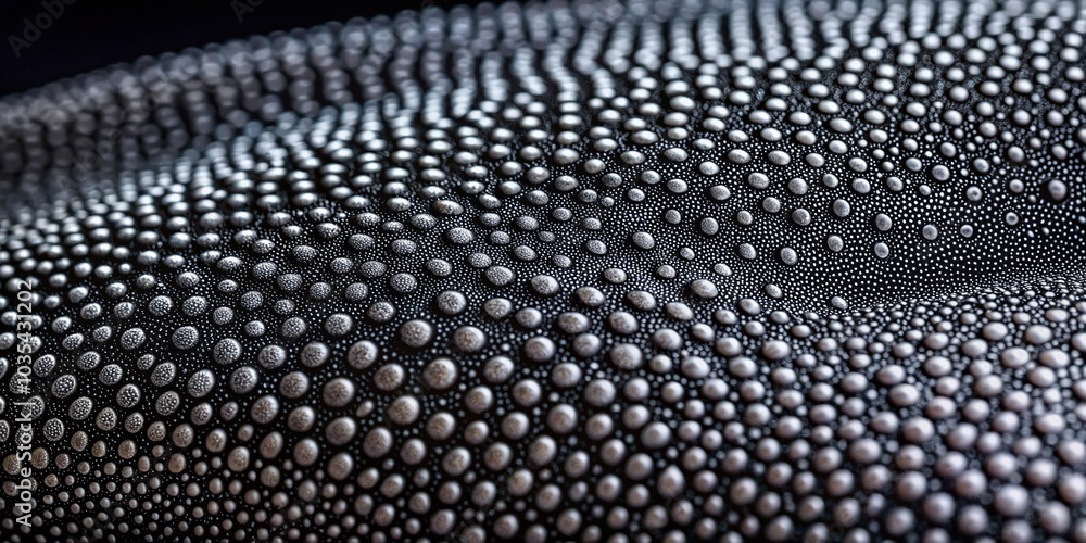 High-Resolution Macro Photography of Black Stingray Skin Shagreen ...