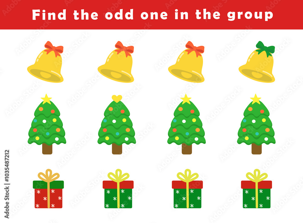 Find the odd one out for toddlers. Spot the difference for kids ...