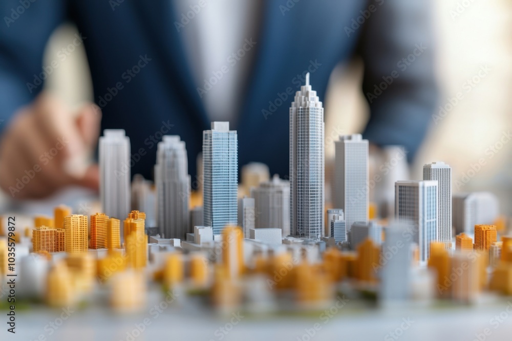 Exploring the architectural wonders of a miniature city model ...