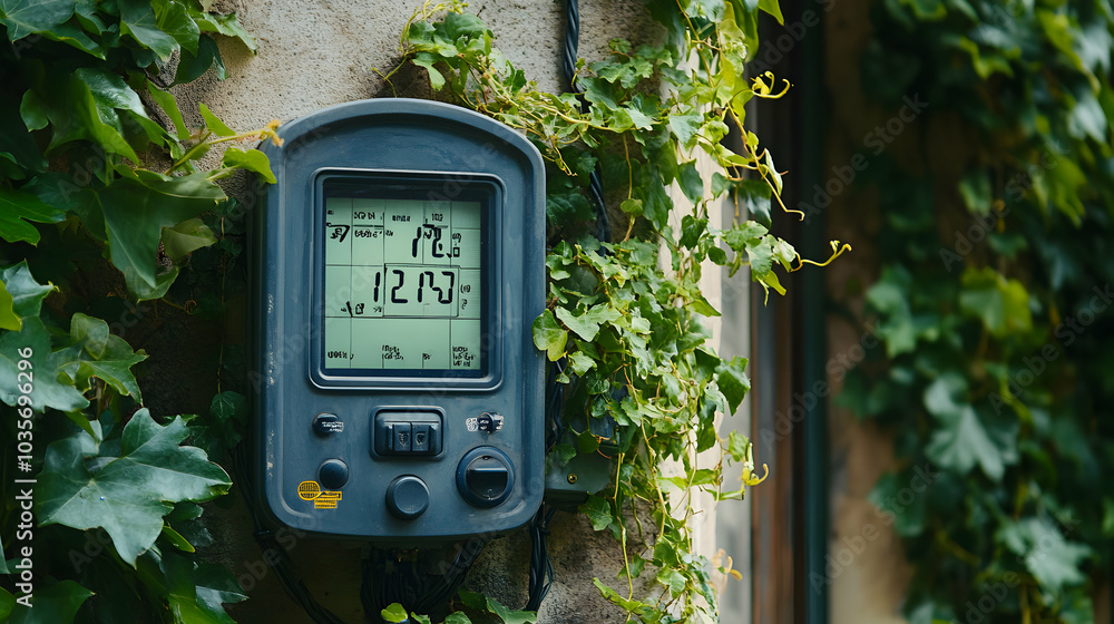 Smart Energy Meter Displaying Real-Time Energy Consumption Data in a ...