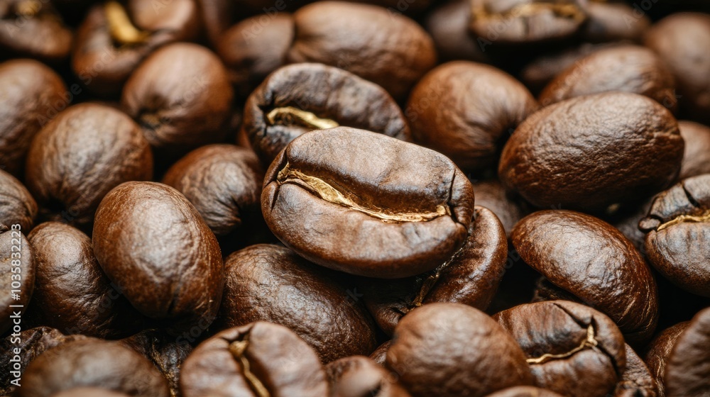 Robusta coffee beans, prized for their strong, bold flavor and higher ...