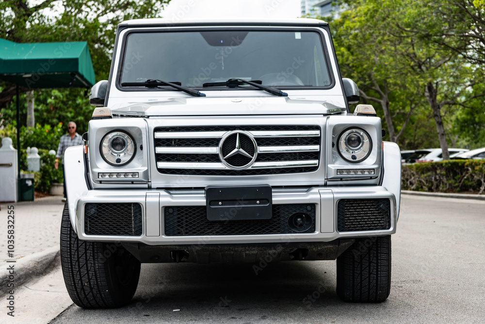 Miami Beach, Florida USA - June 10, 2024: Mercedes G55 AMG V8 ...