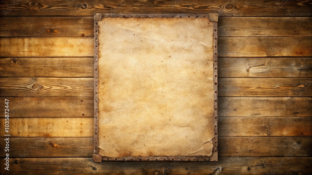 Vintage Western Wanted Poster Mockup with Blank Space for Criminal ...