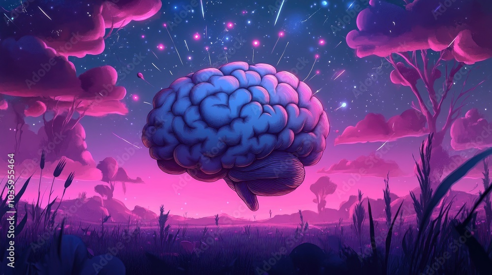 Artificial intelligence and creativity concept featuring a ...