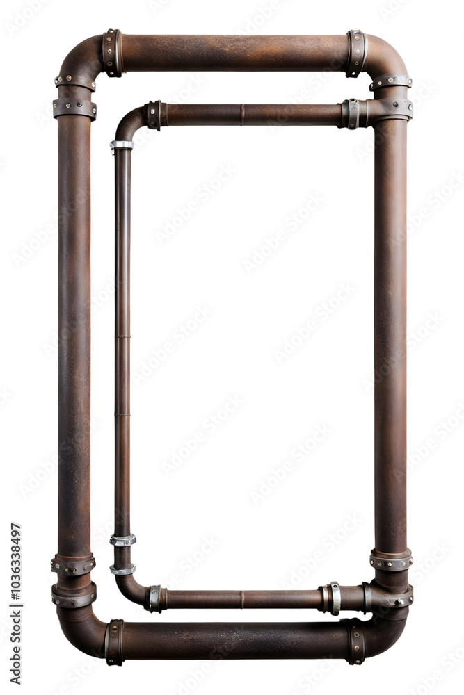 Pipe border frame png transparent background Stock Illustration | Adobe ...