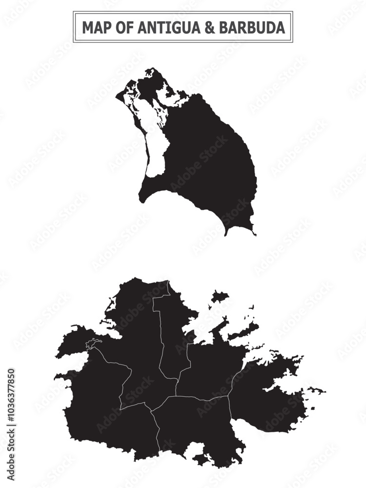 American Countries Geography Political map. Political map of country ...