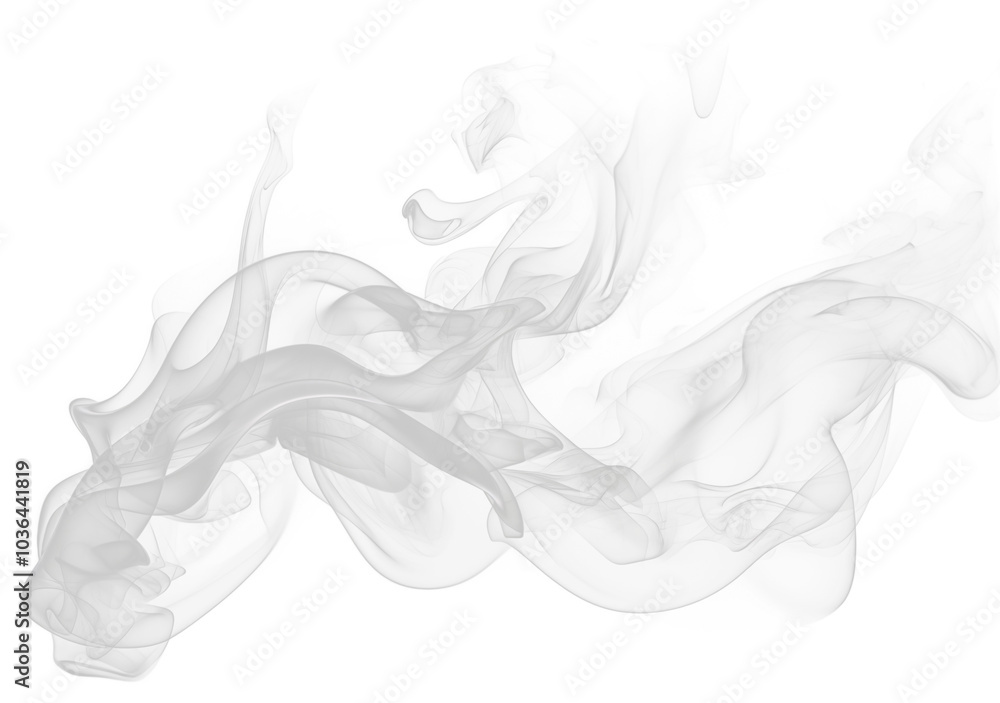Smoke on transparent background, Soft White and Grey Smoke Vapor Swirls ...
