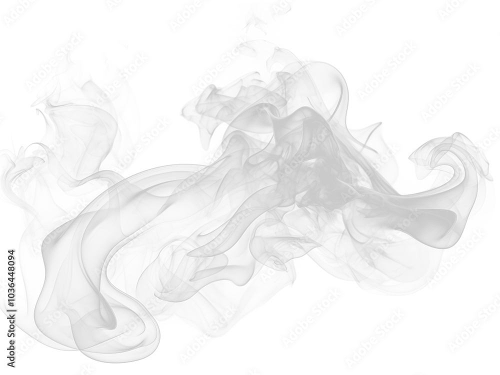 Smoke on transparent background, White and Grey Smoke Vapor Fume Swirls ...