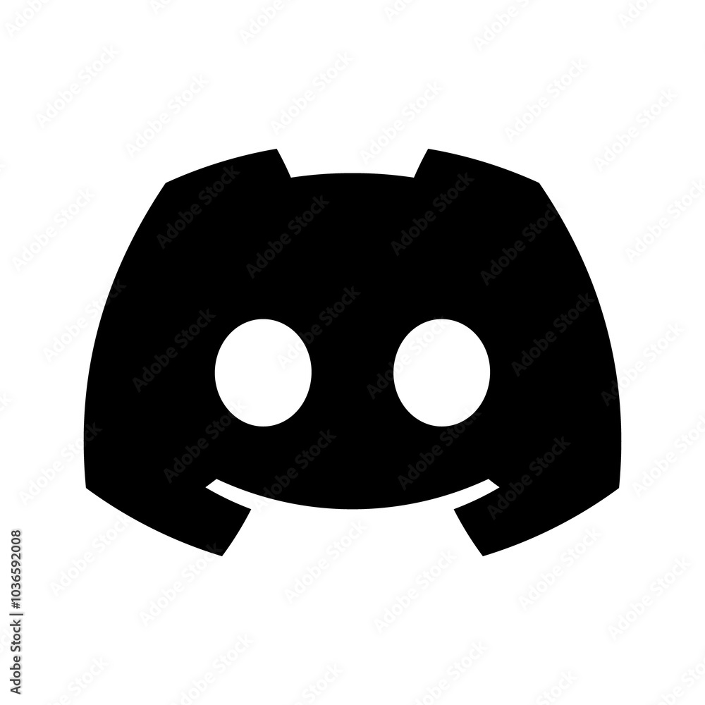 Discord logo, Discord transparent background icon. Stock Photo | Adobe ...