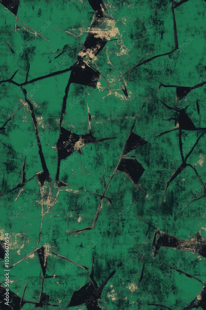 Distressed green overlay with a random tile pattern and gradient ...