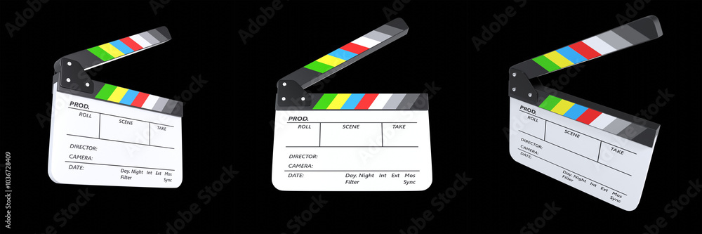 Rainbow Film Clapper, Filmmaker's Clapboard, Hollywood Film ...