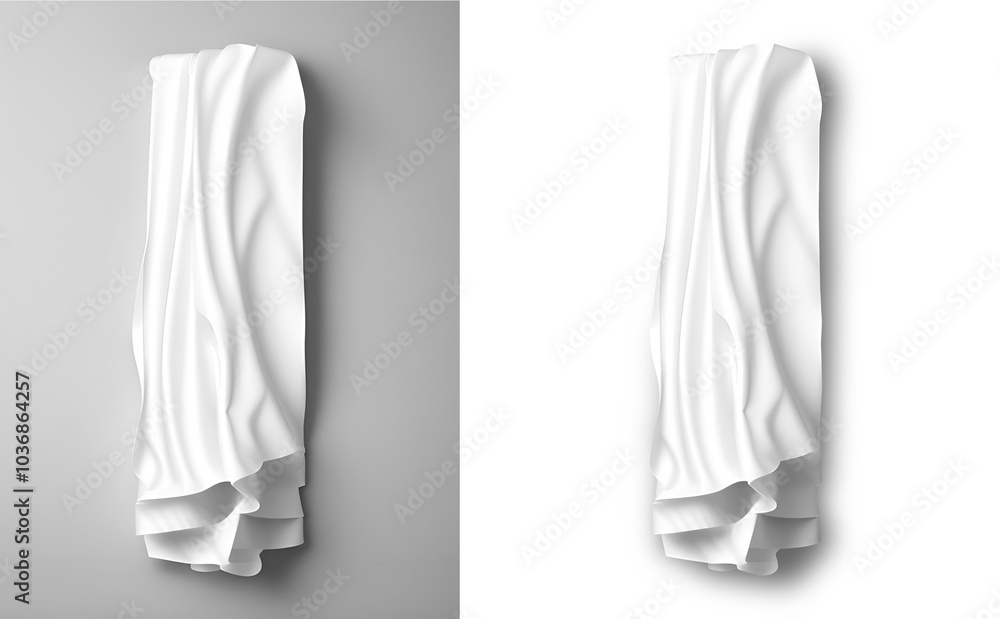 Number One in fabric cloth design PNG image.Pure white colored fabric ...