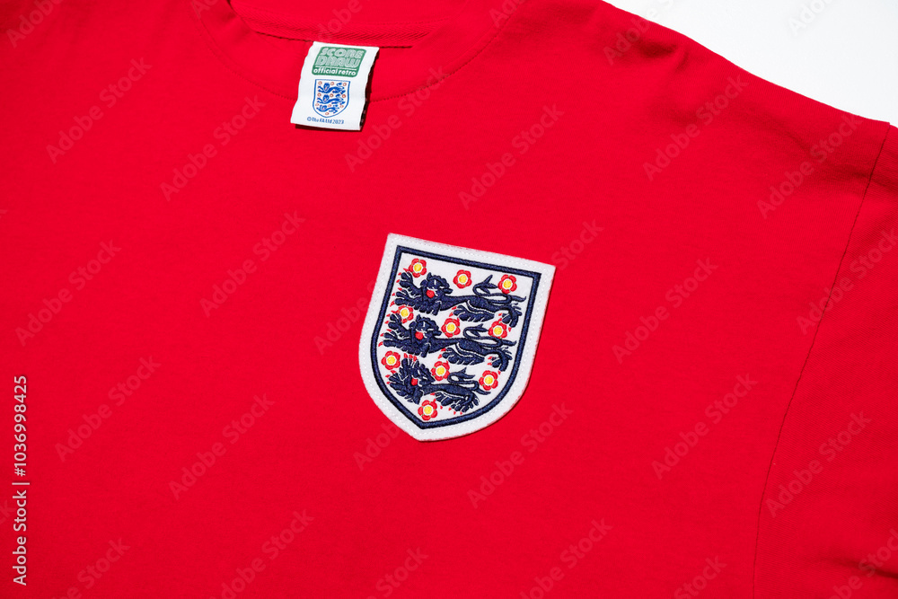 Kent, uk 01.01.2024 Score Draw Retro England football 1966 World Cup ...