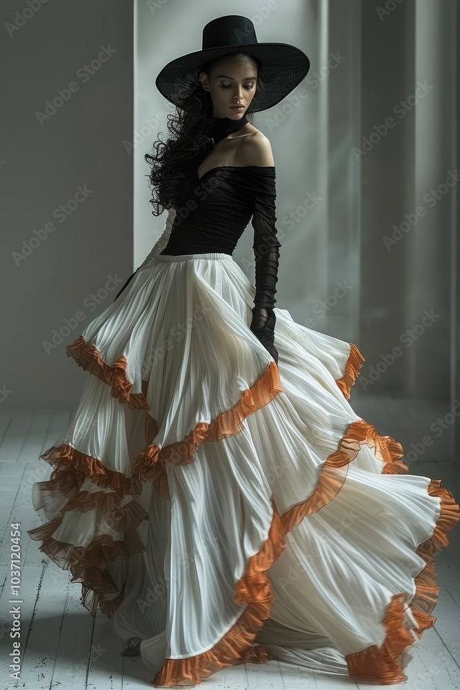 Beautiful women in full-body shots. on high-fashion runways and haute ...