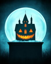 Haunted House Snow Globe Free Stock Photo - Public Domain Pictures