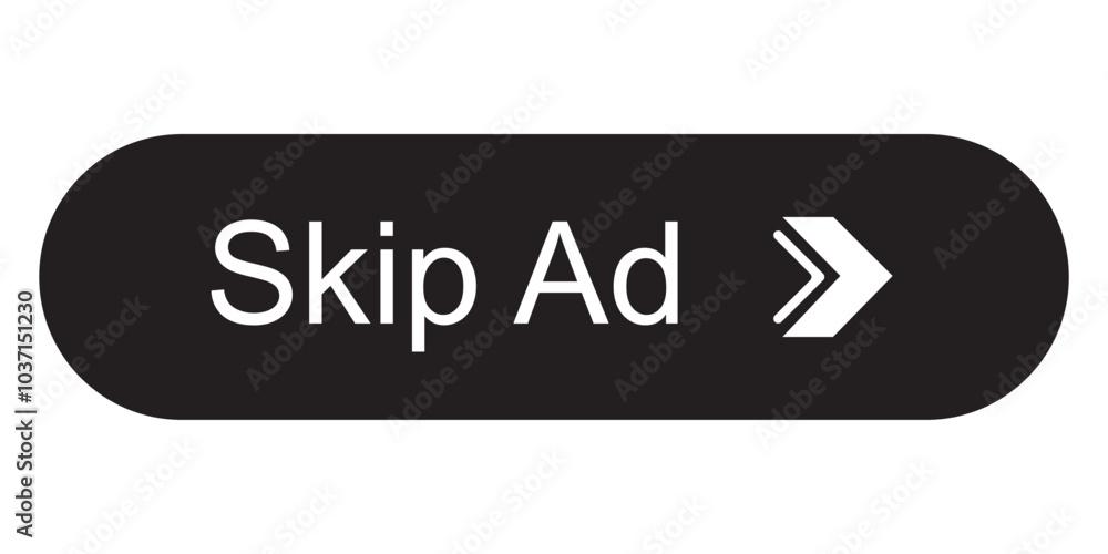 skip advertisement icon, media player icon, skip ad sign, symbol, skip ...