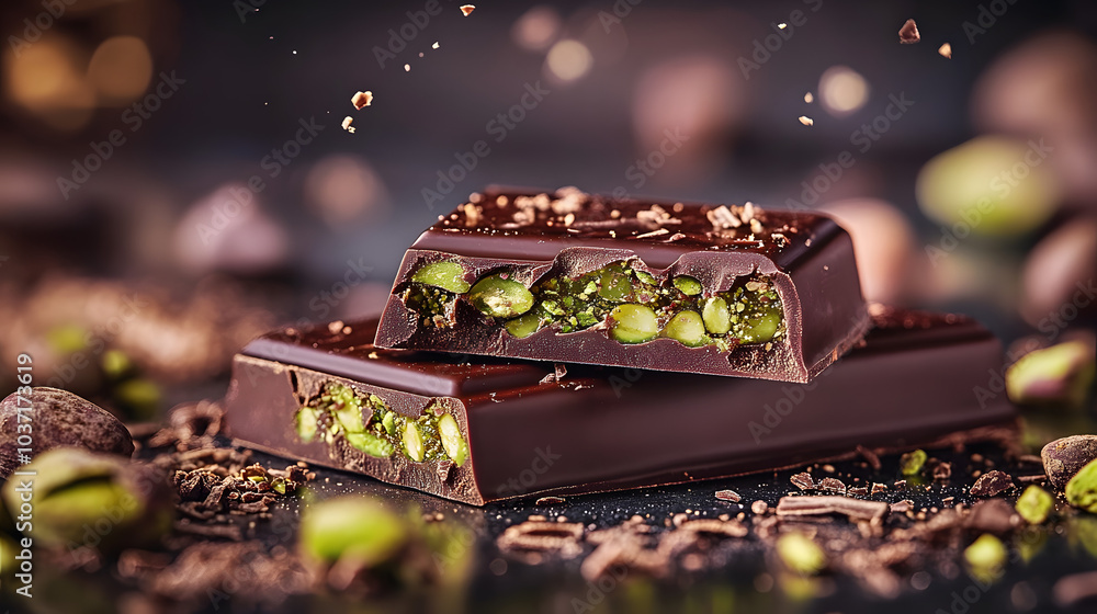 Trending Dubai Chocolate Bar with Kataifi and Pistachio Paste Filling ...