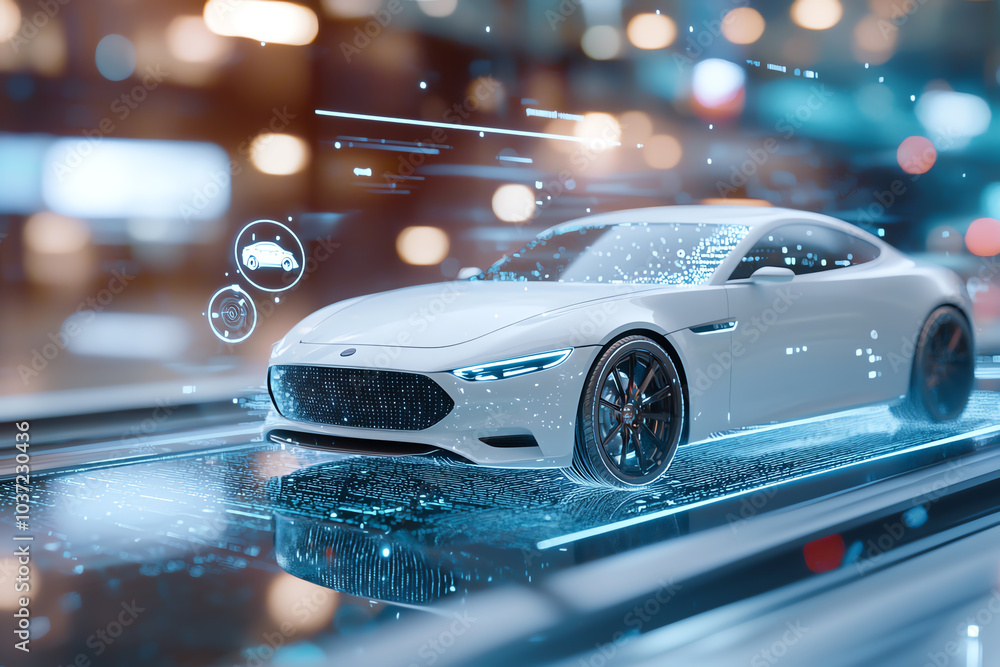 Futuristic car concept a glimpse into next-gen automotive technology ...