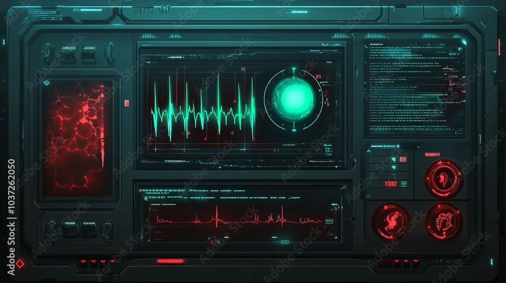 A visual representation of blood filling levels with a green health bar ...